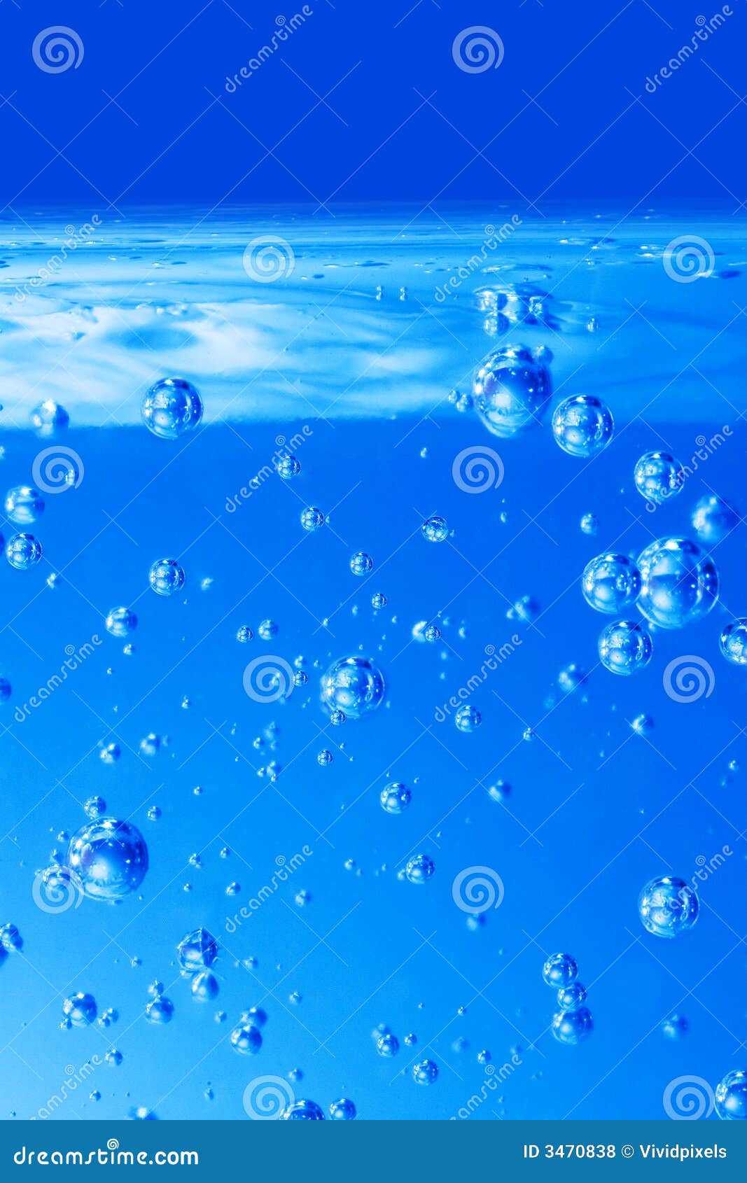 Bolhas azuis foto de stock. Imagem de azul, brilhante - 3470838