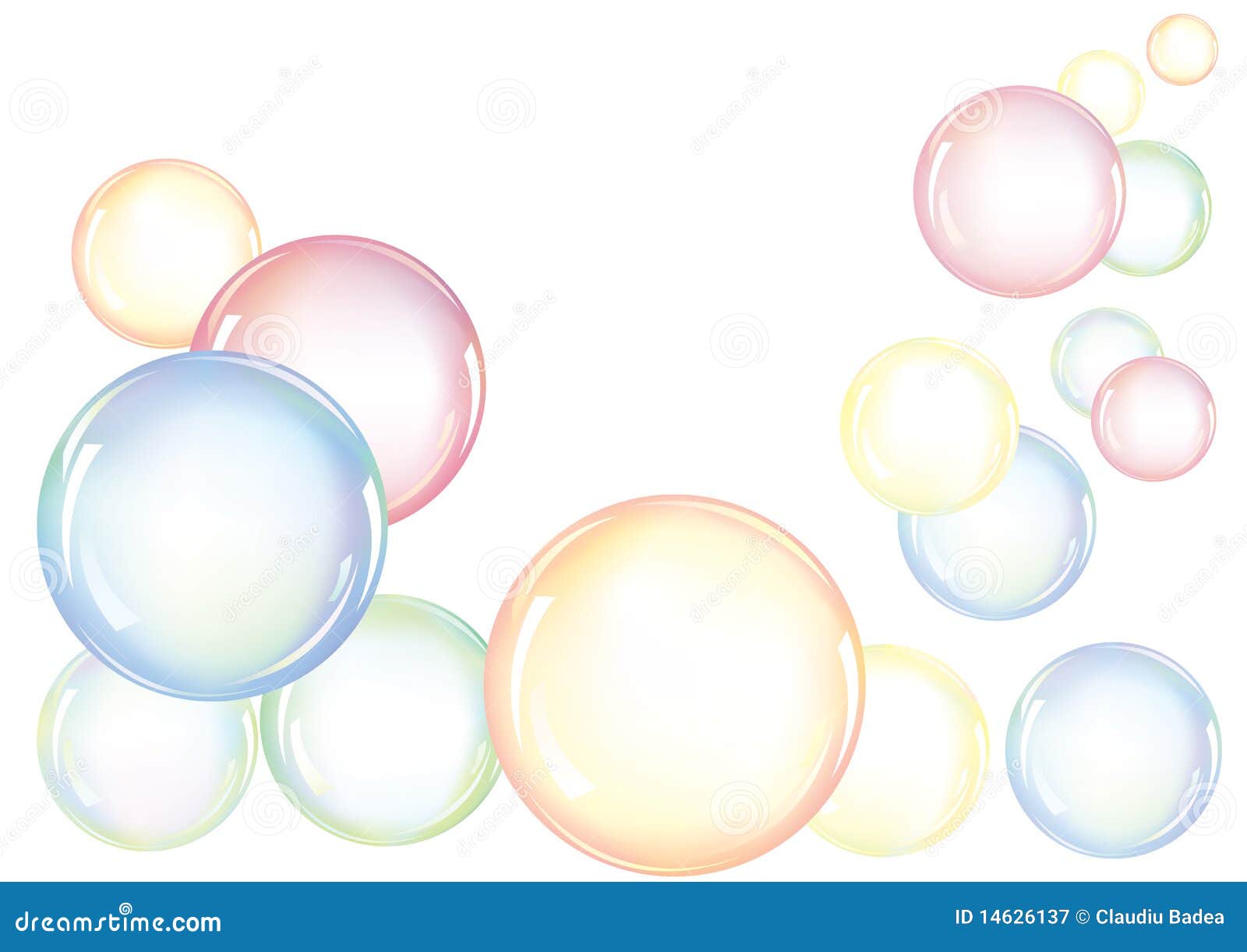 Bolhas coloridas ilustração do vetor. Ilustração de arte - 14626137