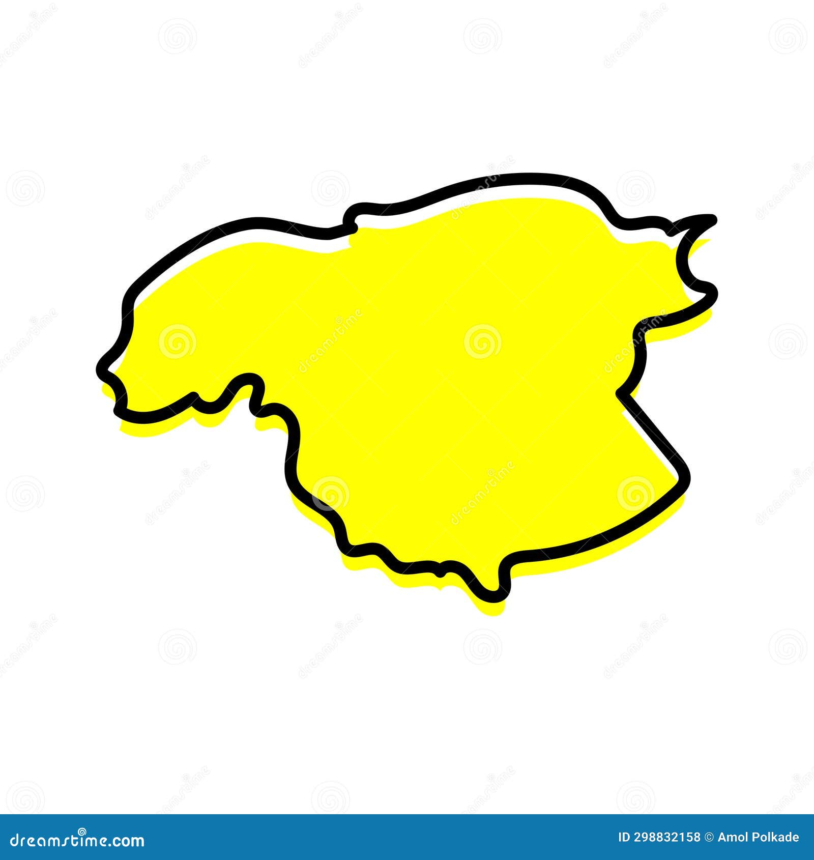 Bolivar State Map Vector Design Stock Illustration - Illustration of ...