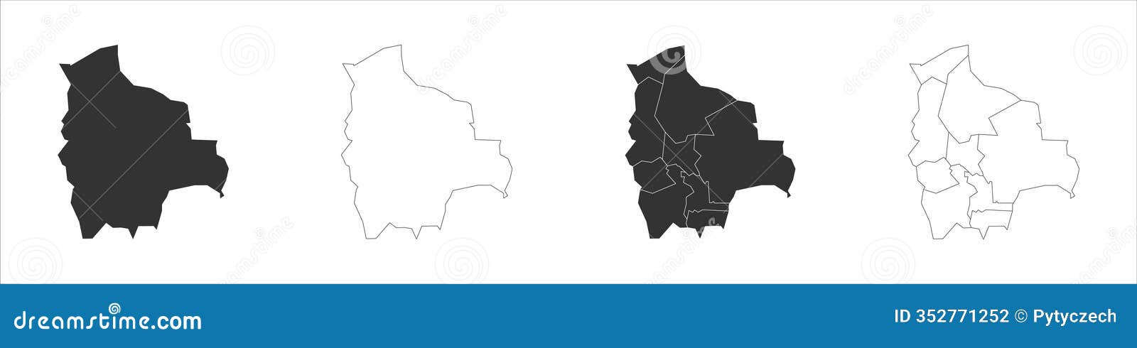 Bolivia Political Map of Administrative Divisions Stock Vector ...