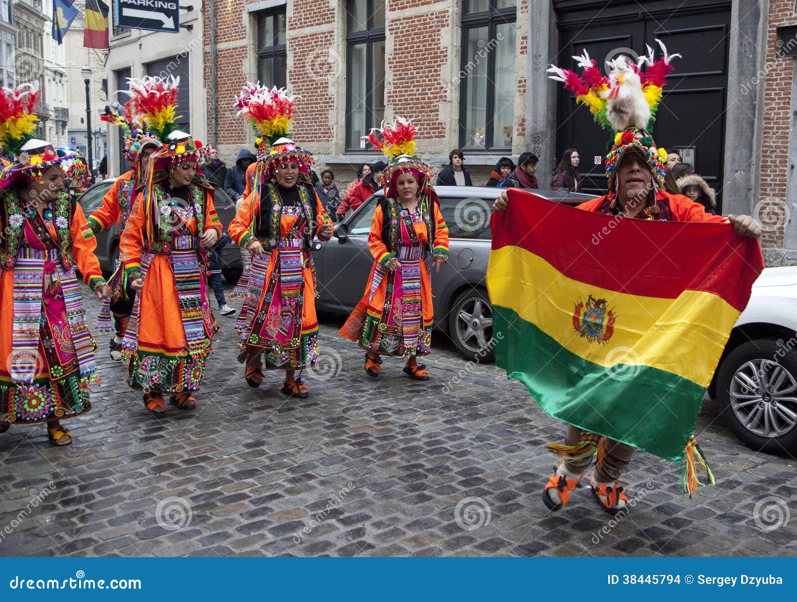 Boliviaanse Carnaval-optocht in Brussel Redactionele Stock Afbeelding ...