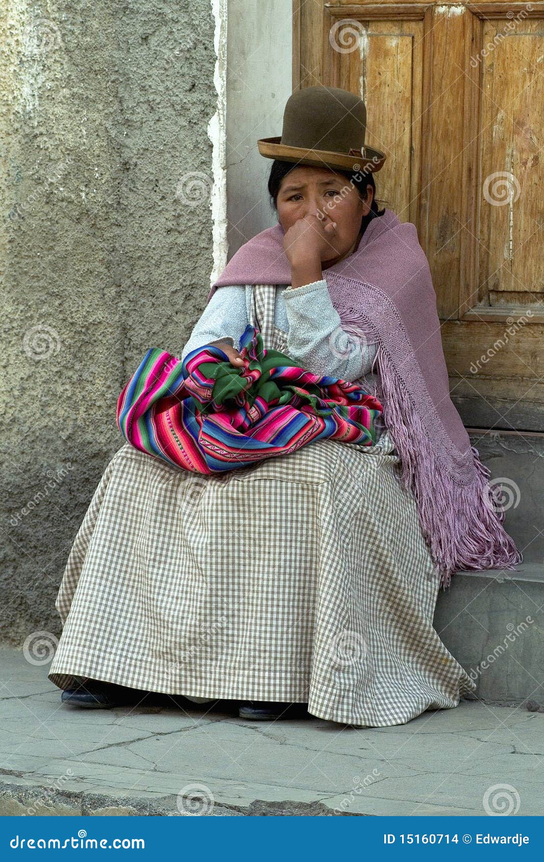 Bolivian Woman editorial stock image. Image of dress - 15160714