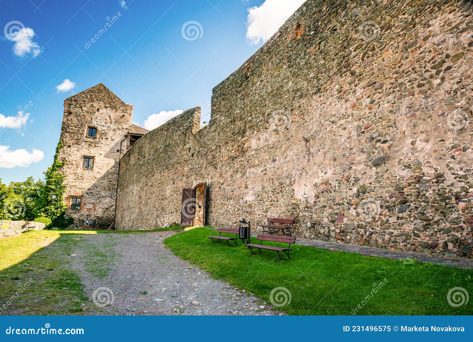 Bolkow, Poland - August 08, 2021. Castle of Bolkow in Sunny Summer ...