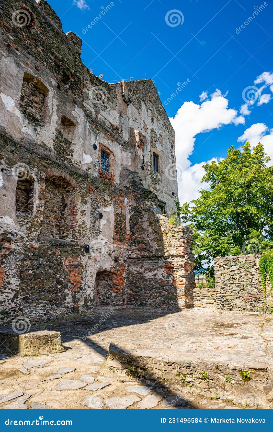 Bolkow, Poland - August 08, 2021. Castle of Bolkow in Sunny Summer ...