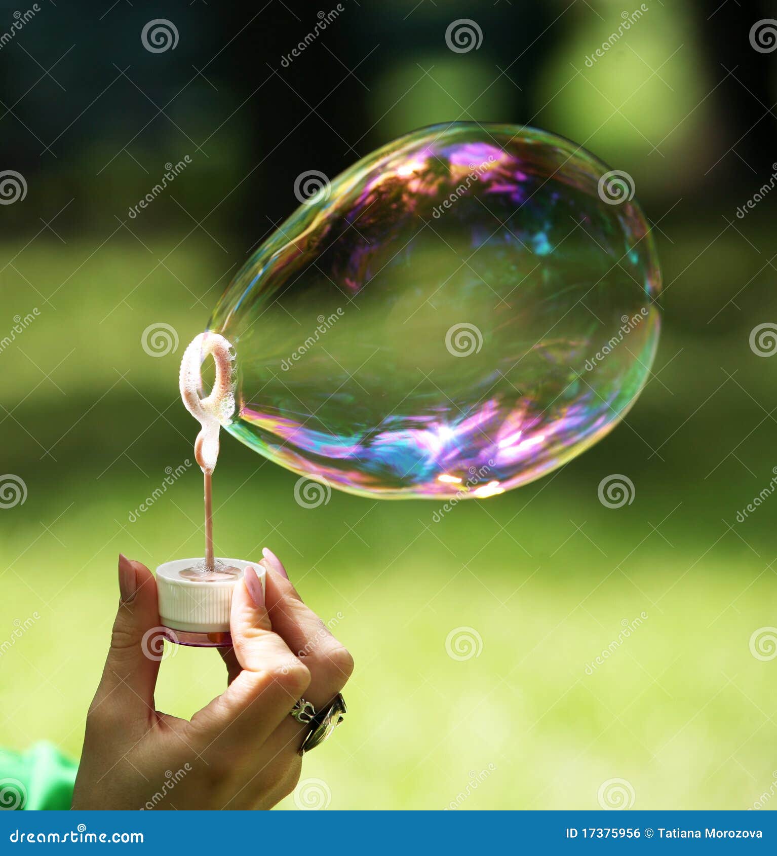 Bolla di sapone fotografia stock. Immagine di gioco, verde - 17375956
