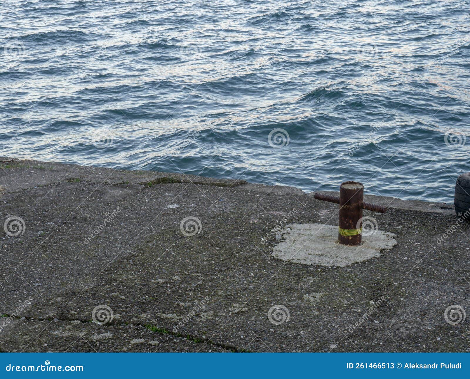 Bollard for Mooring. Place for Fixing the Ship. Mooring. Iron Posts ...