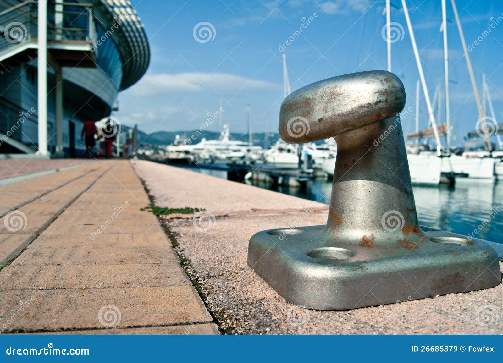 Bollard on the port stock image. Image of cruise, dock - 26685379