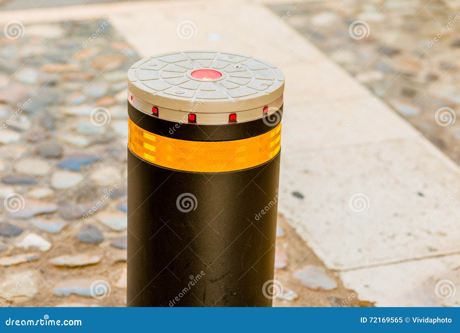 Bollard stock image. Image of bollard, automatic, traffic - 72169565
