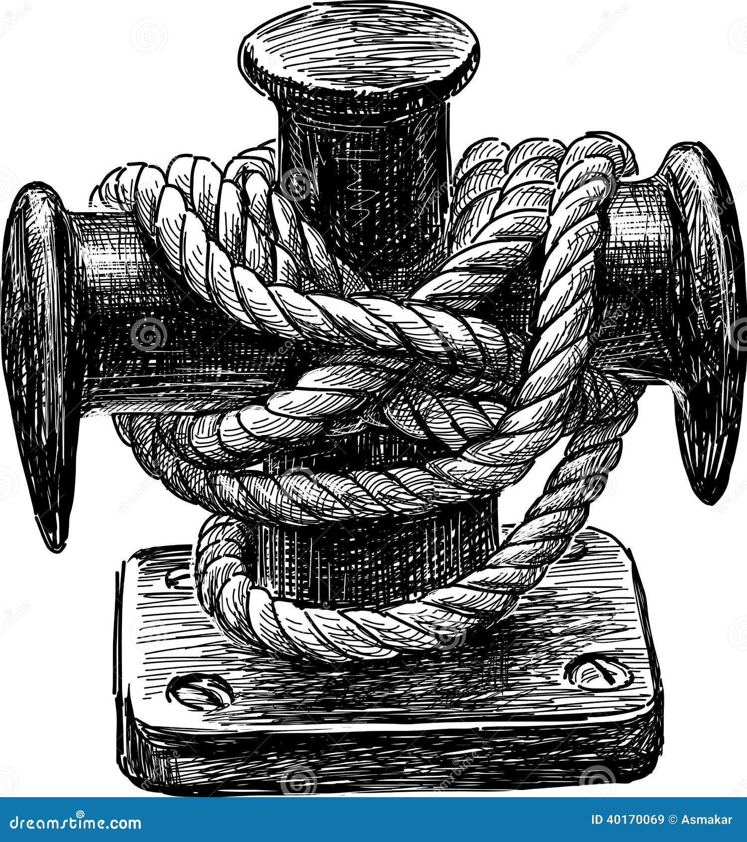 Rigging Of A Sailing Ship `Kruzenshtern` Stock Photo | CartoonDealer ...