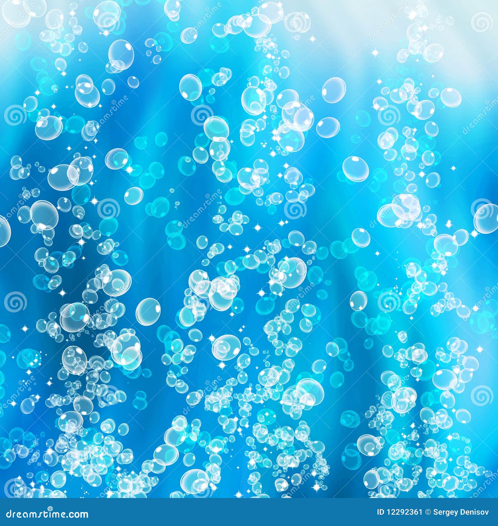 Bolle di aria di acqua illustrazione di stock. Illustrazione di aria ...