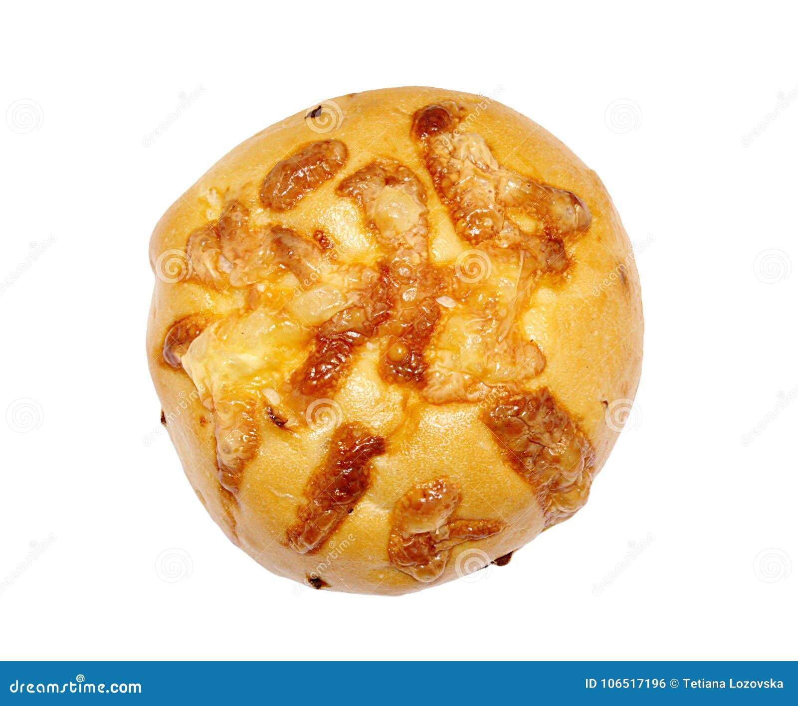 Bollo Aislado En El Fondo Blanco Foto de archivo - Imagen de alimento ...