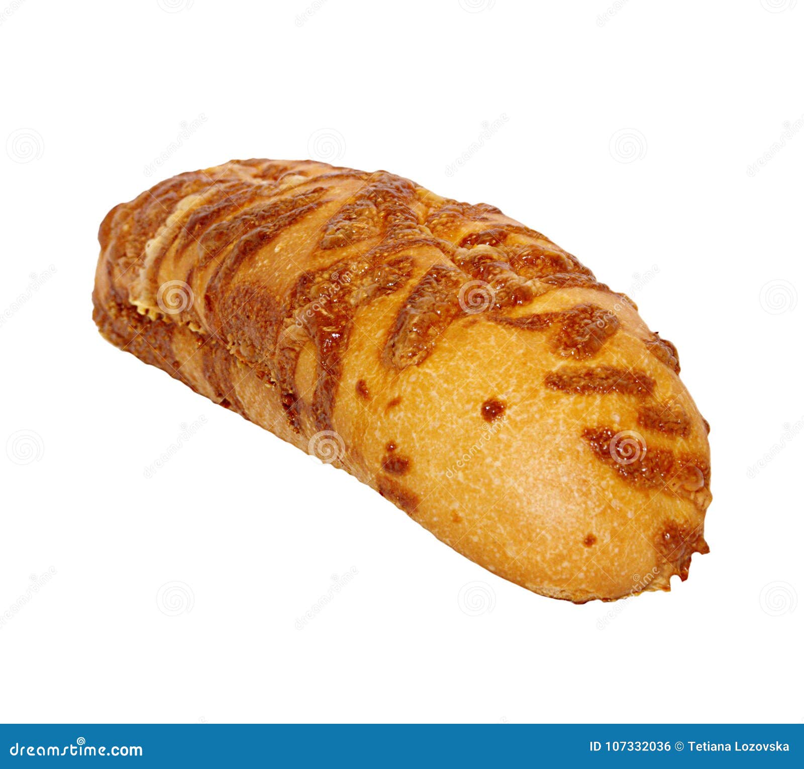 Bollo Aislado En El Fondo Blanco Foto de archivo - Imagen de harina ...