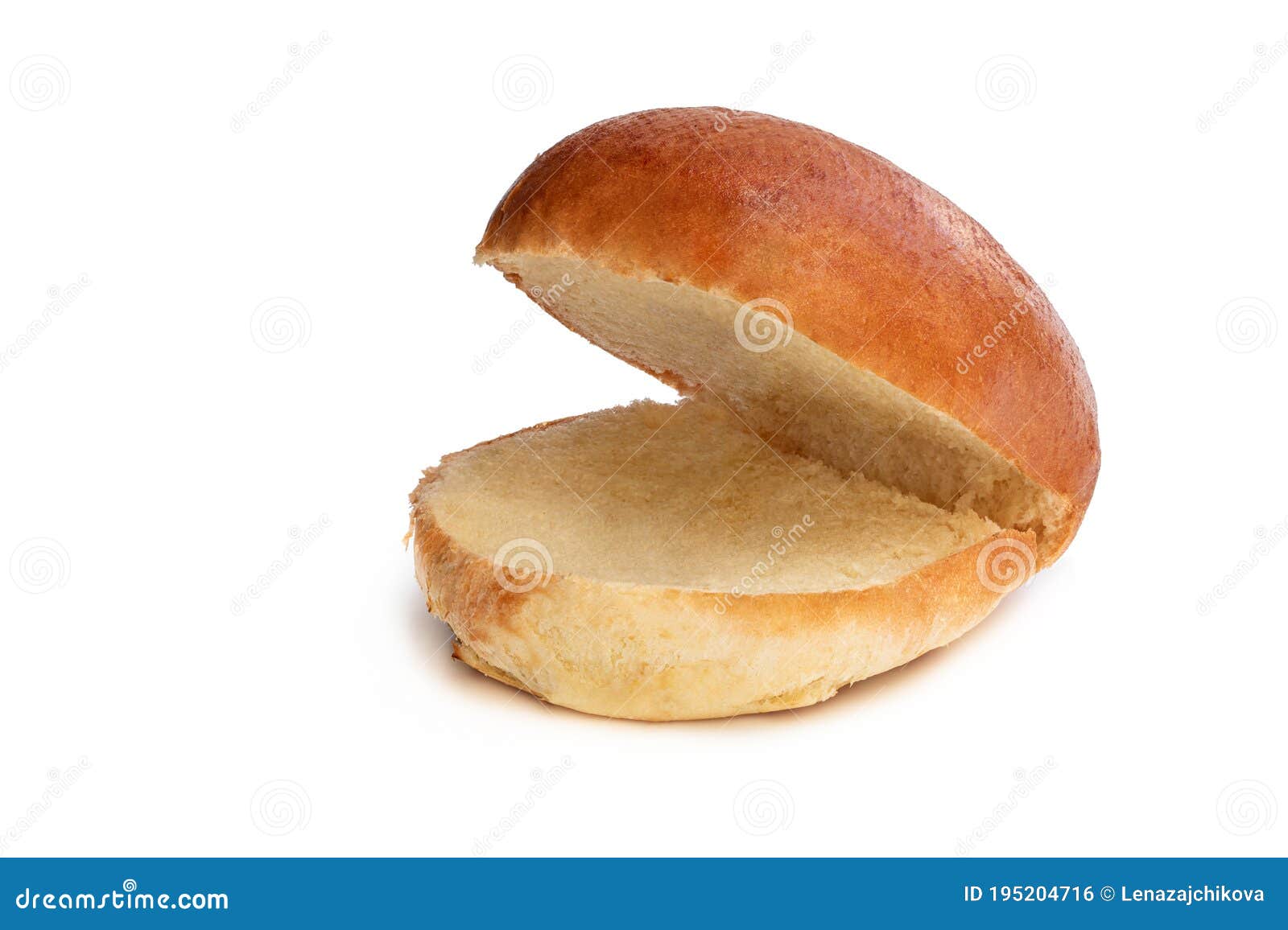 Bollo De Burguesa Simple Aislado En Blanco Foto de archivo - Imagen de ...