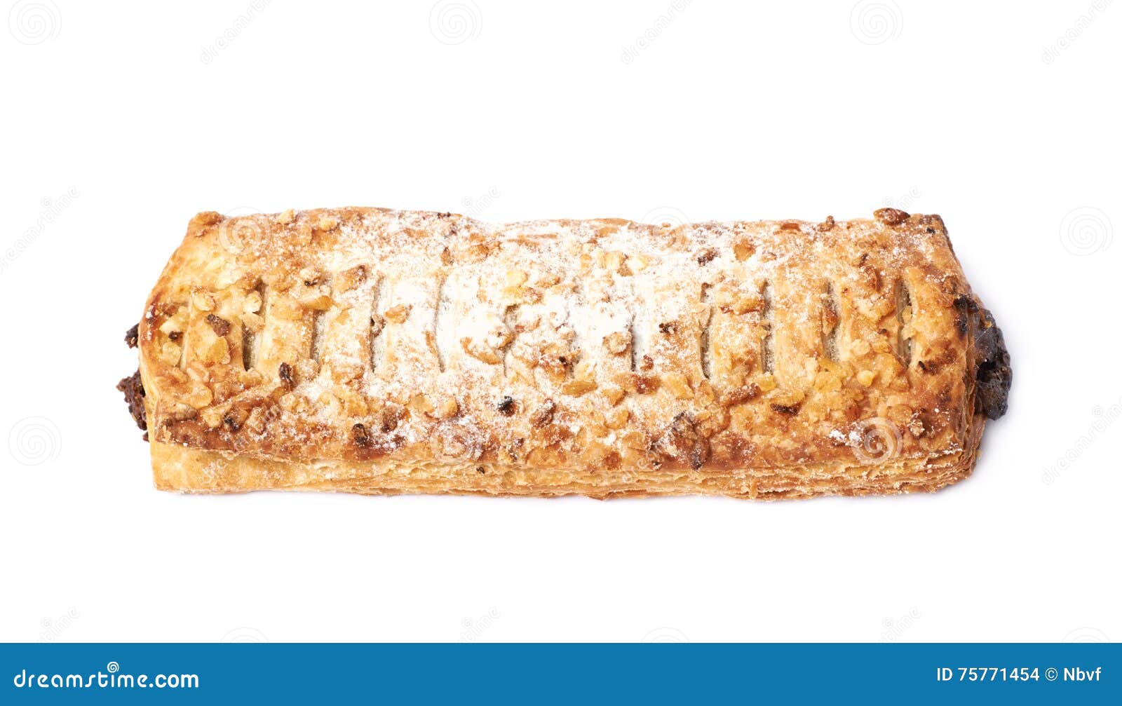 Bollo De Los Pasteles Del Chocolate Aislado Foto de archivo - Imagen de ...