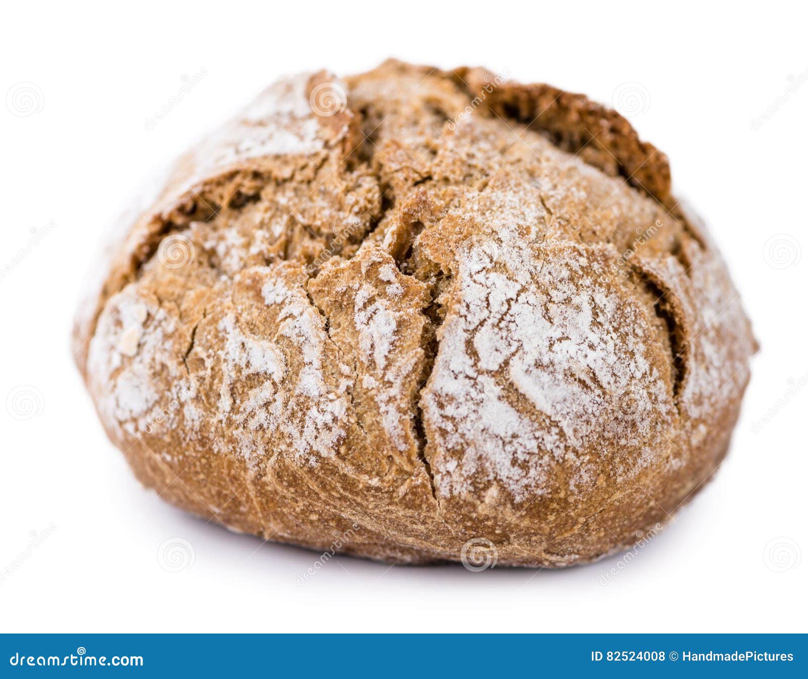 Bollo Integral Aislado En Blanco Foto de archivo - Imagen de desayuno ...