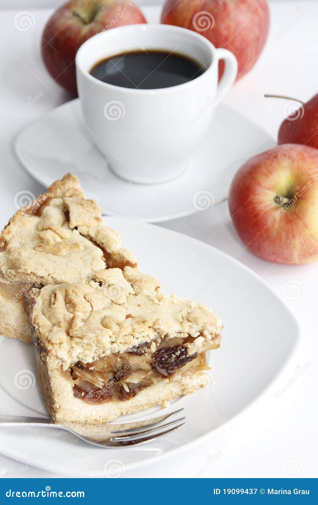 Bolo de Apple imagem de stock. Imagem de raisina, cozido - 19099437