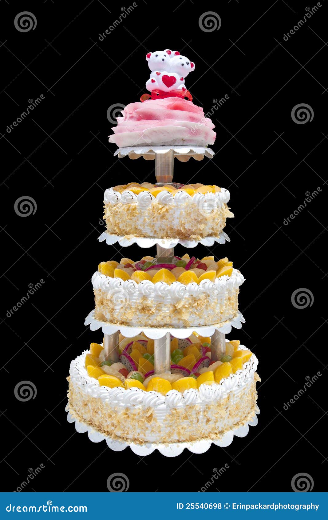 Bolo de casamento chinês foto de stock. Imagem de decorado - 25540698