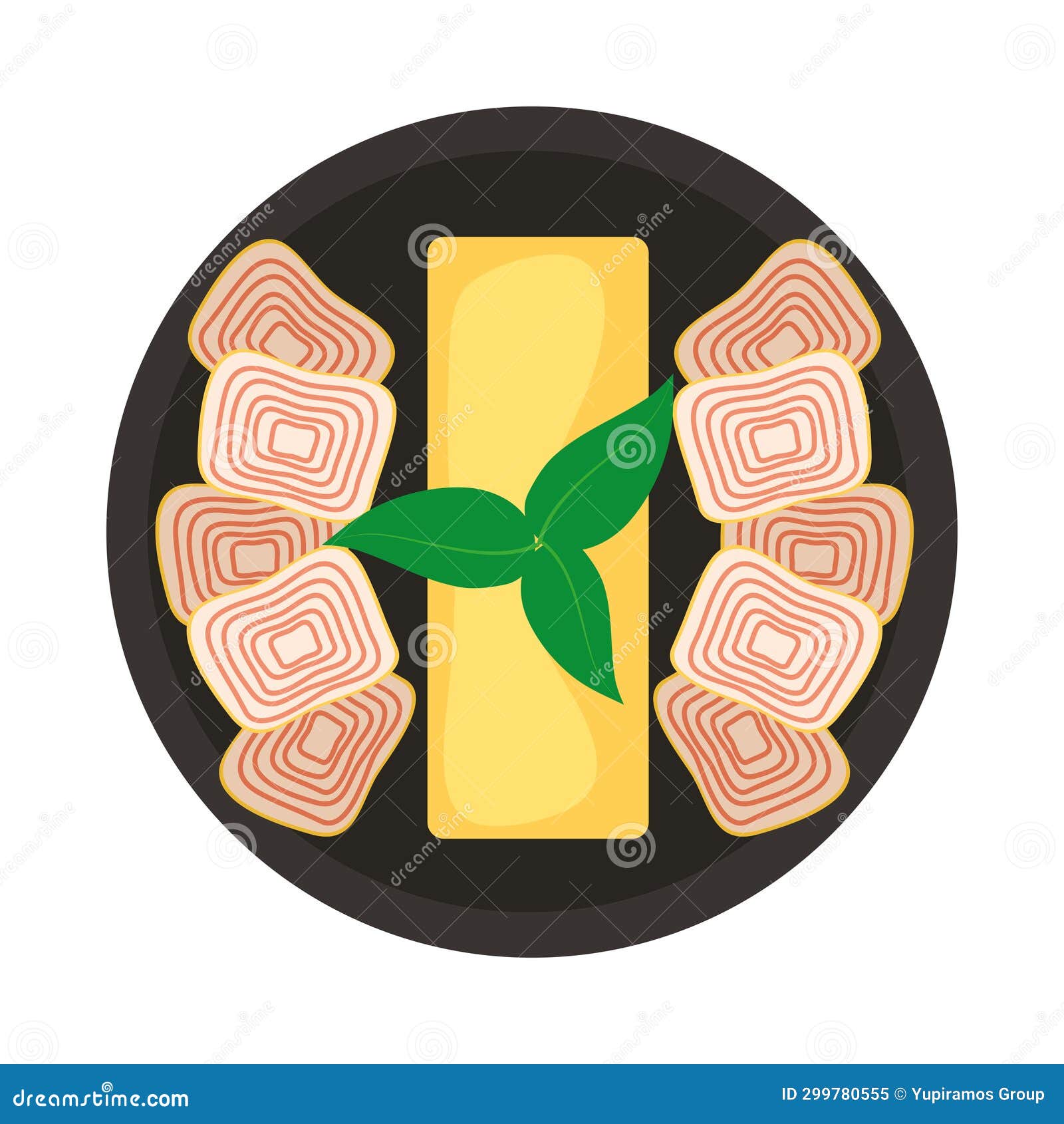 Bolo de rolo brazil food stock illustration. Illustration of cuisine ...