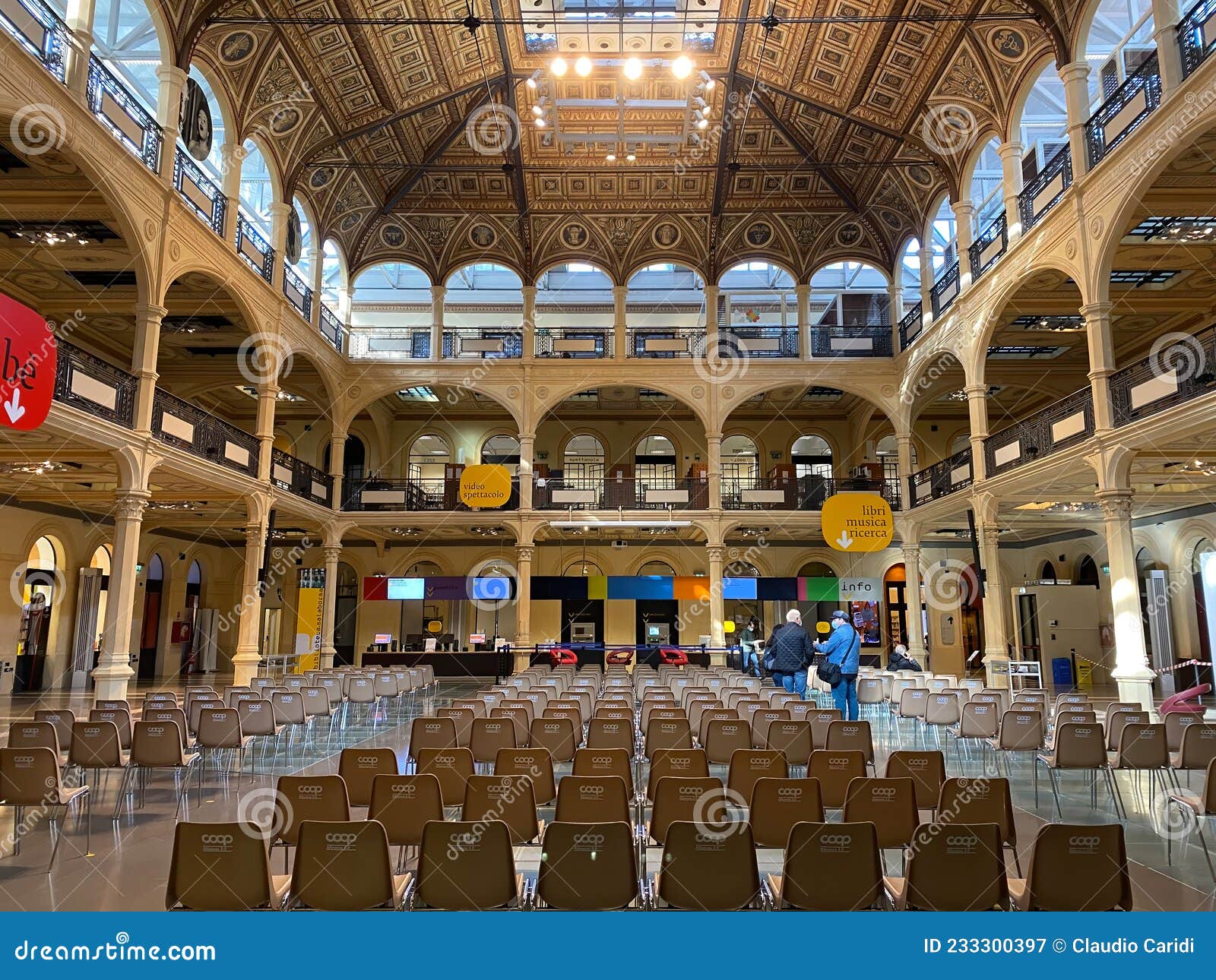 Bologna Public Library, Sala Borsa. Italy Editorial Photography - Image ...