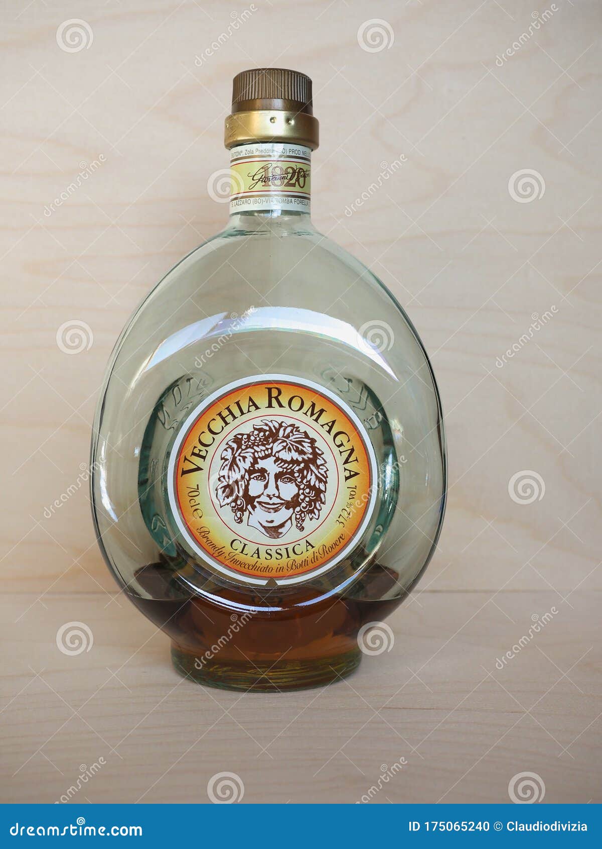 BOLOGNA - MAR 2020: Vecchia Romagna Brandy Bottle Editorial Image ...