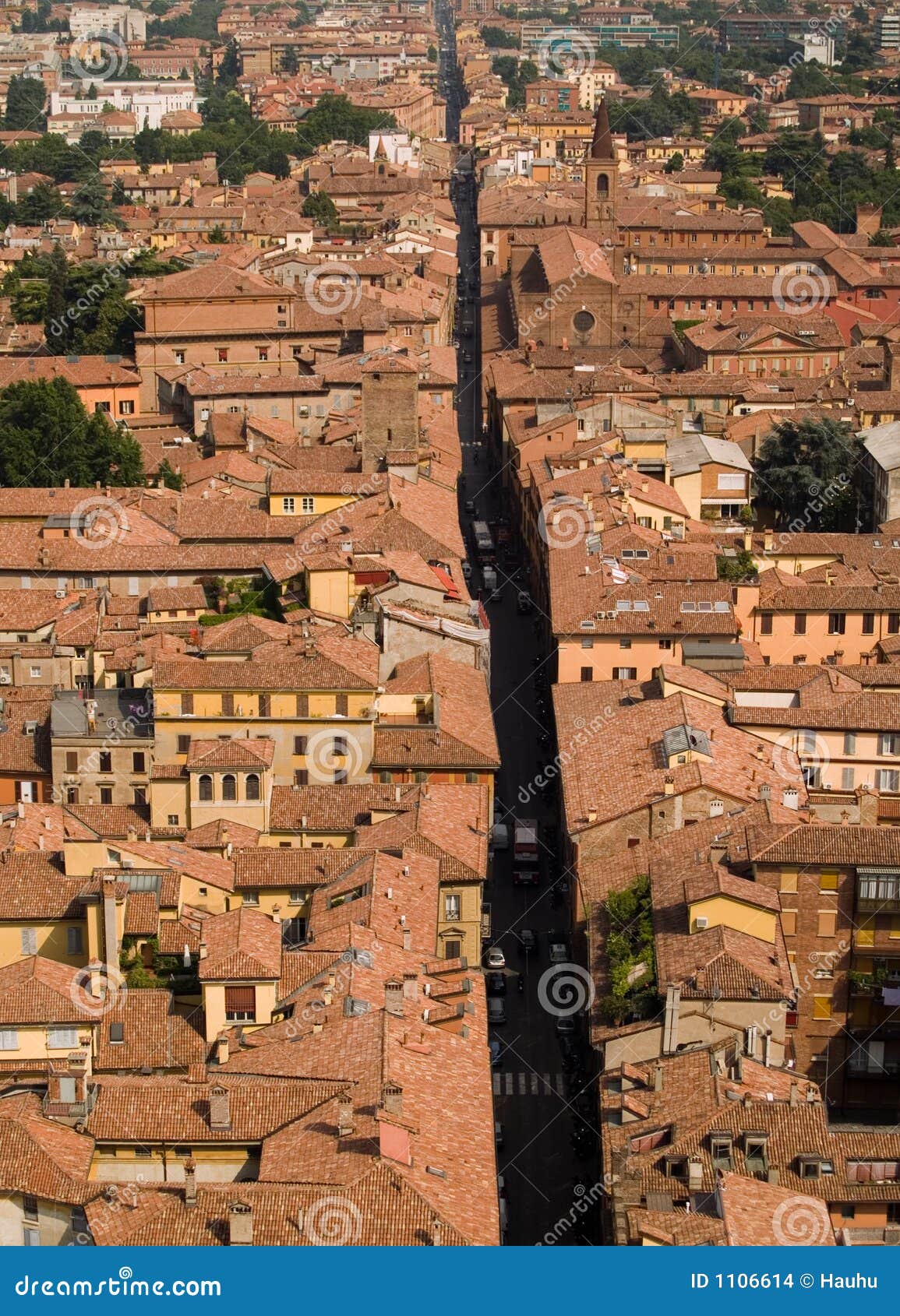 Bologna Rooftops stock photo. Image of urban, windows - 1106614