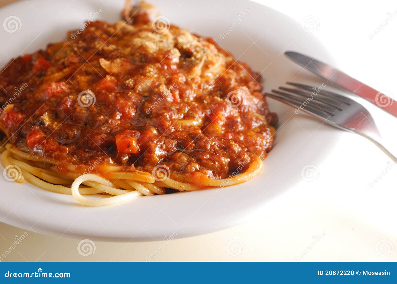 Bolognaise Pasta stock photo. Image of macro, bolognaise - 20872220