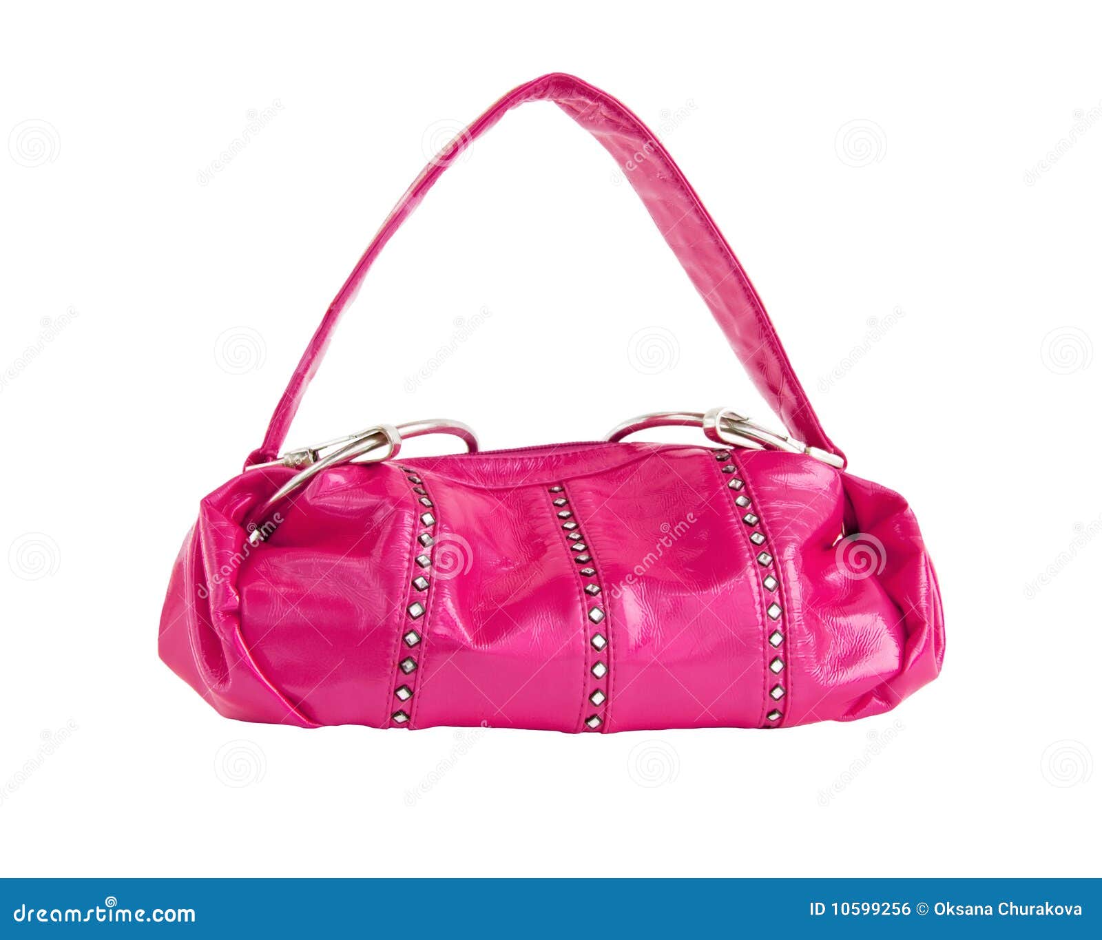 Bolsa cor-de-rosa foto de stock. Imagem de cinta, juventude - 10599256
