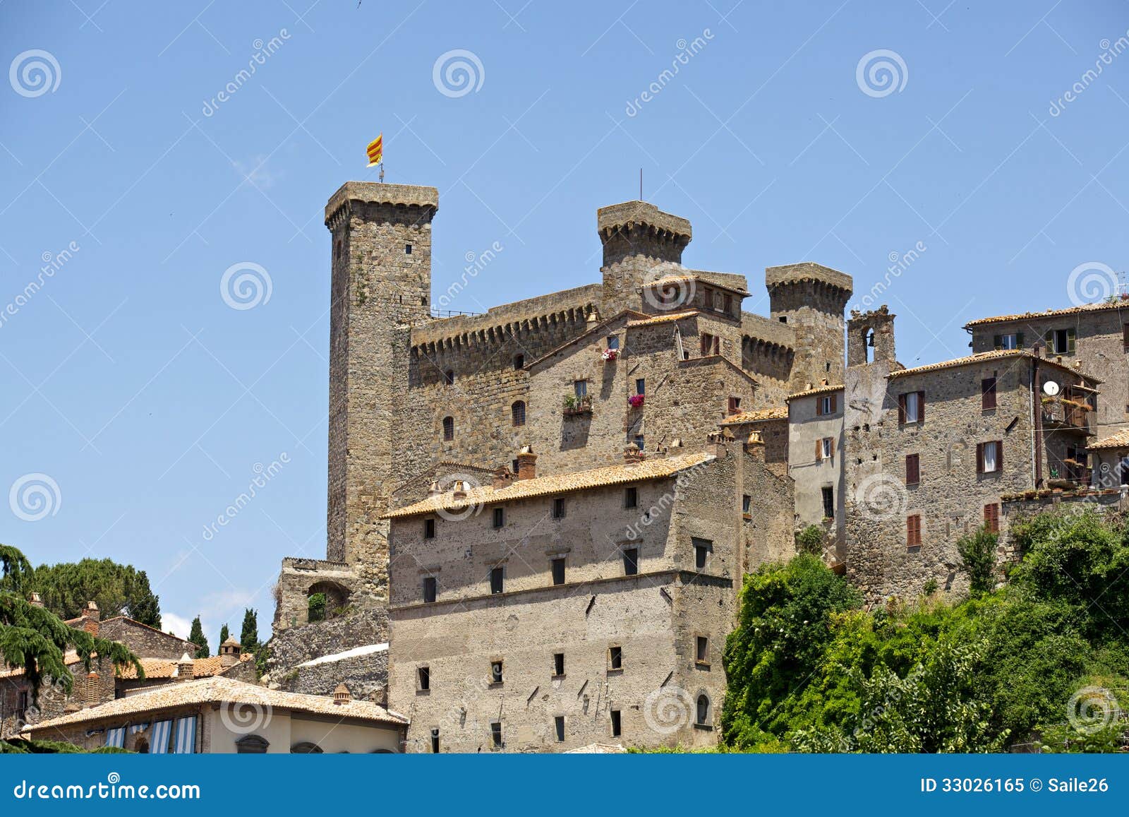 Bolsena castle stock image. Image of bolsena, castle - 33026165