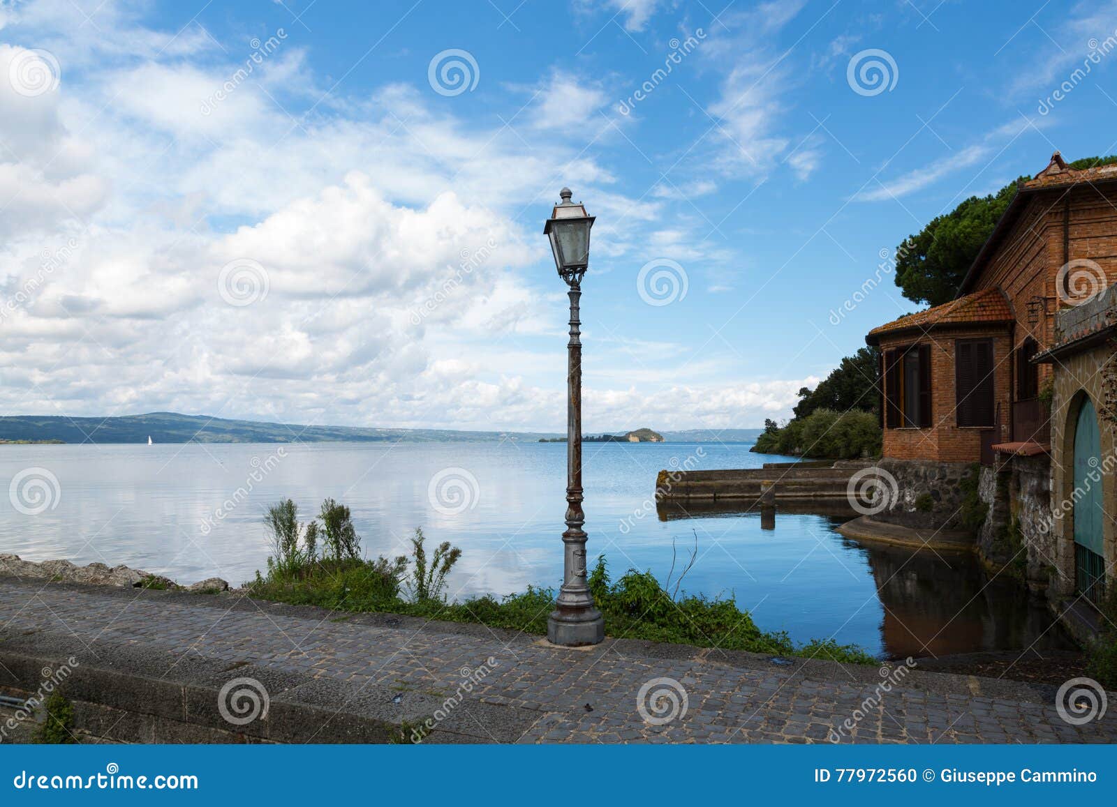Bolsena Lake - View from Capodimonte Stock Photo - Image of water ...