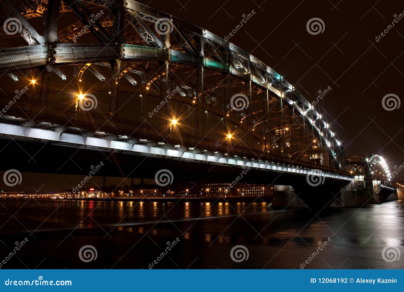 Bolsheokhtinsky bridge stock photo. Image of river, life - 12068192