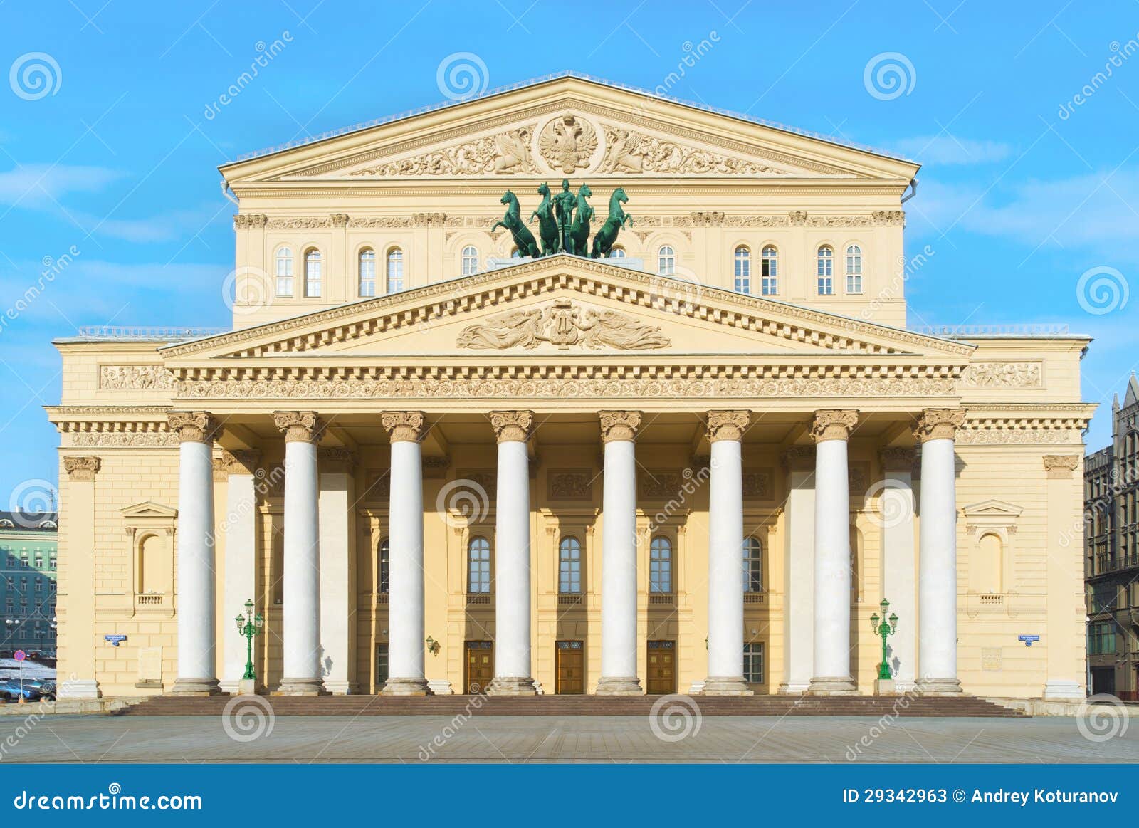 The Bolshoi Theatre stock image. Image of bright, figure - 29342963