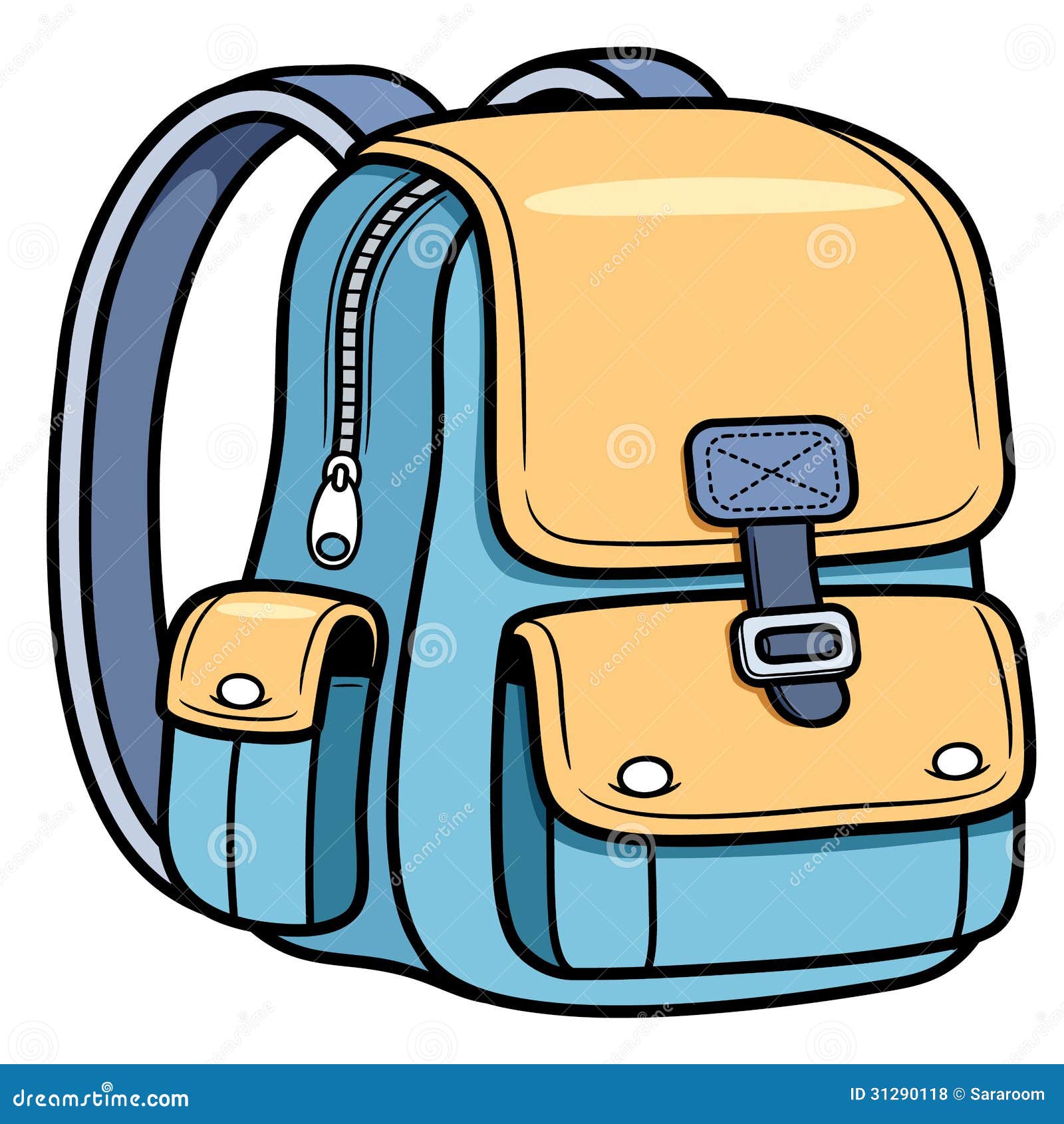 Bolso de escuela ilustración del vector. Ilustración de profesor - 31290118