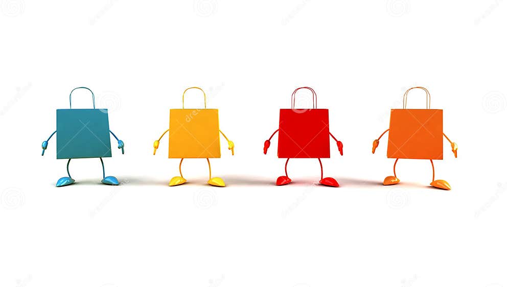 Bolsos de compras stock de ilustración. Ilustración de compra - 3987186