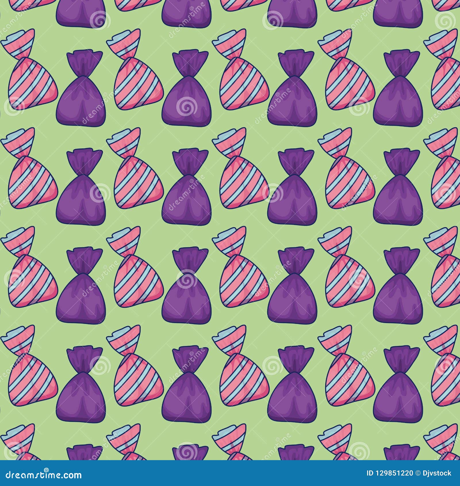 Bolsos Del Modelo Dulce De Los Caramelos Ilustración del Vector ...