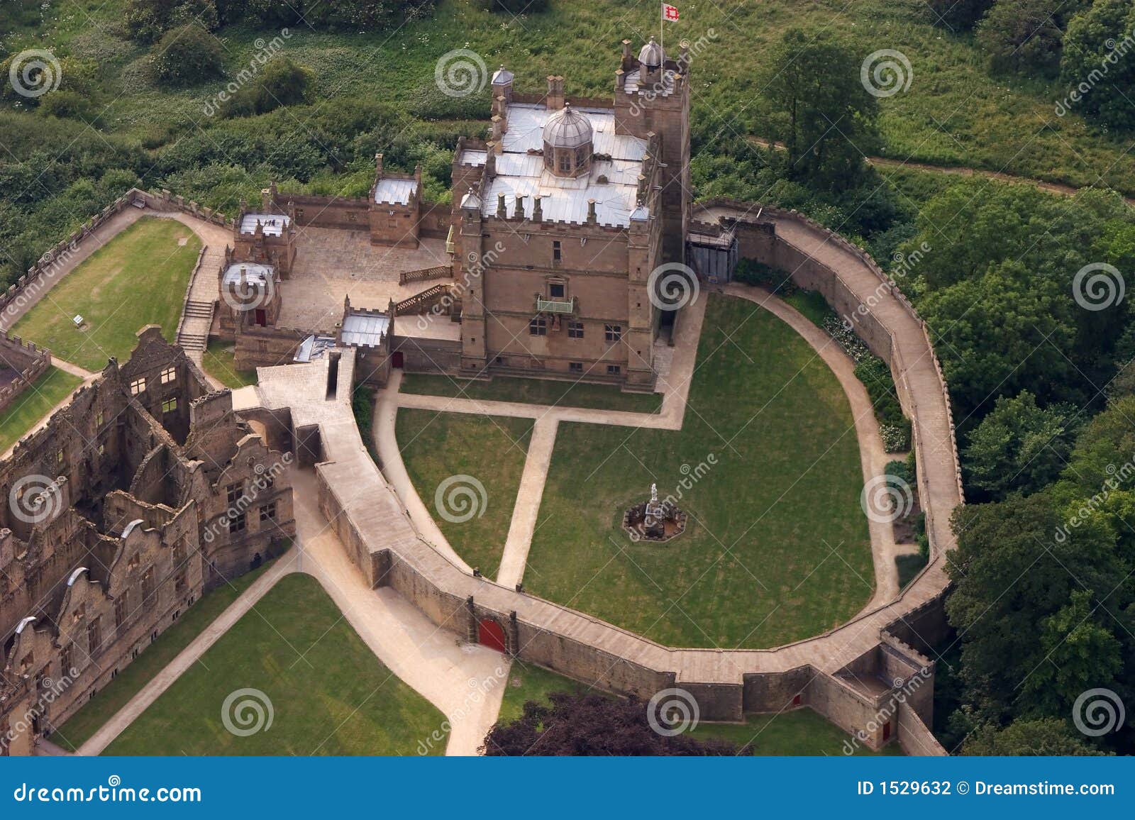 Bolsover Castle aerial stock photo. Image of castle, historic - 1529632