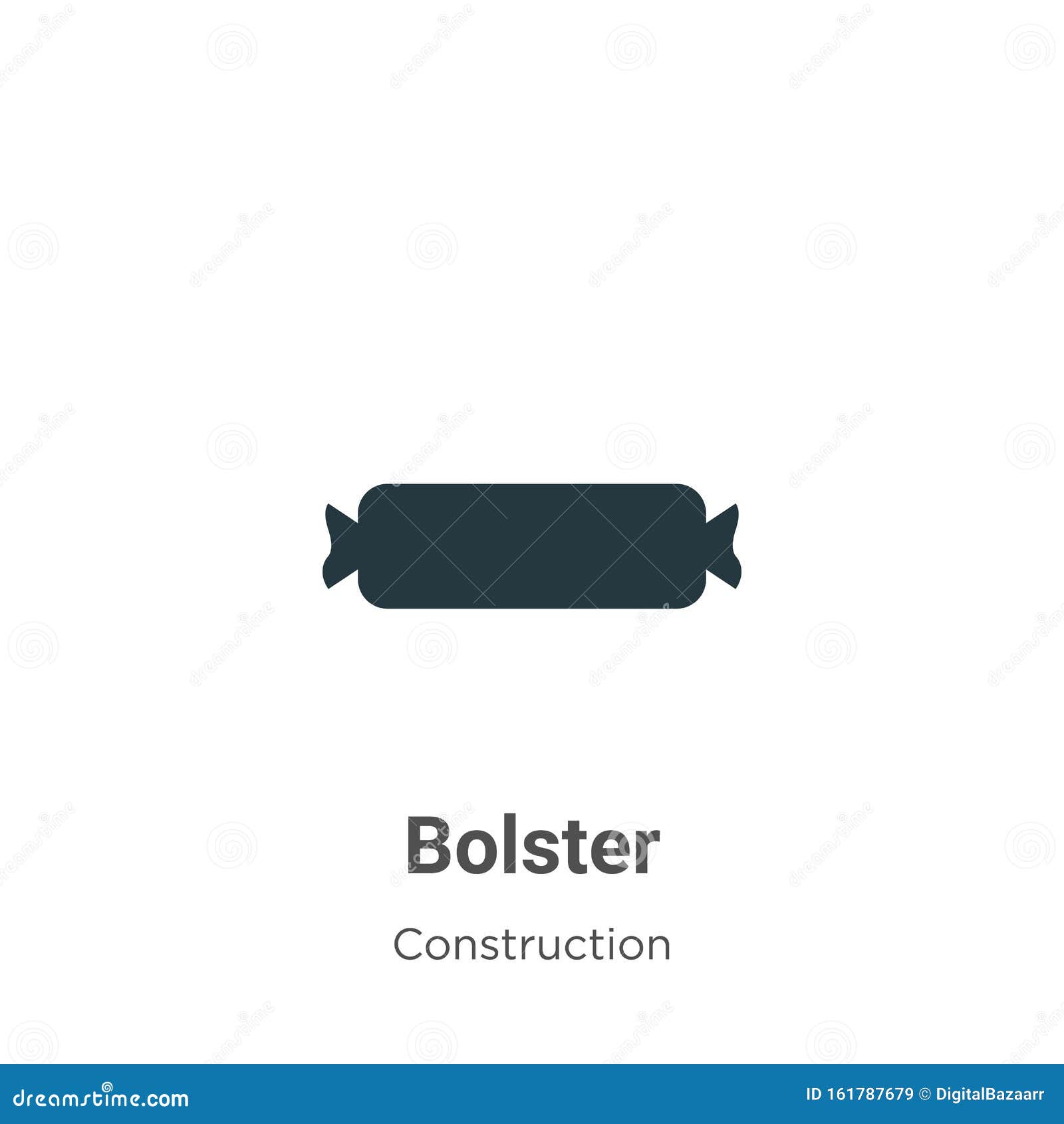 Bolster Vector Icon on White Background. Flat Vector Bolster Icon ...
