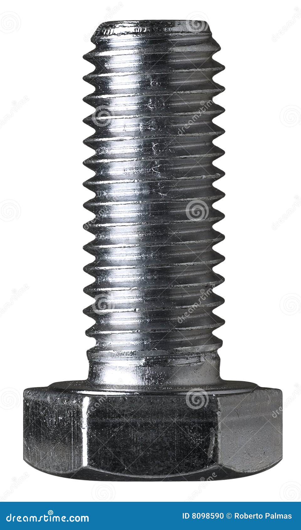 Bolt stock photo. Image of grey, metal, steel, iron, isolated - 8098590
