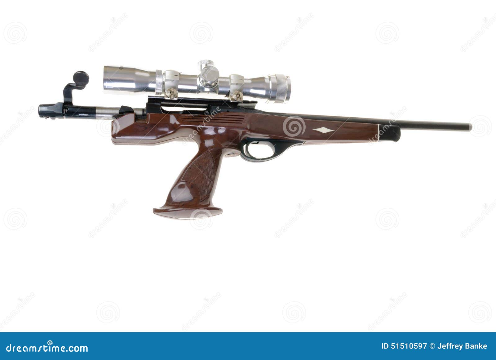 Bolt action pistol stock image. Image of isolated, magazine - 51510597