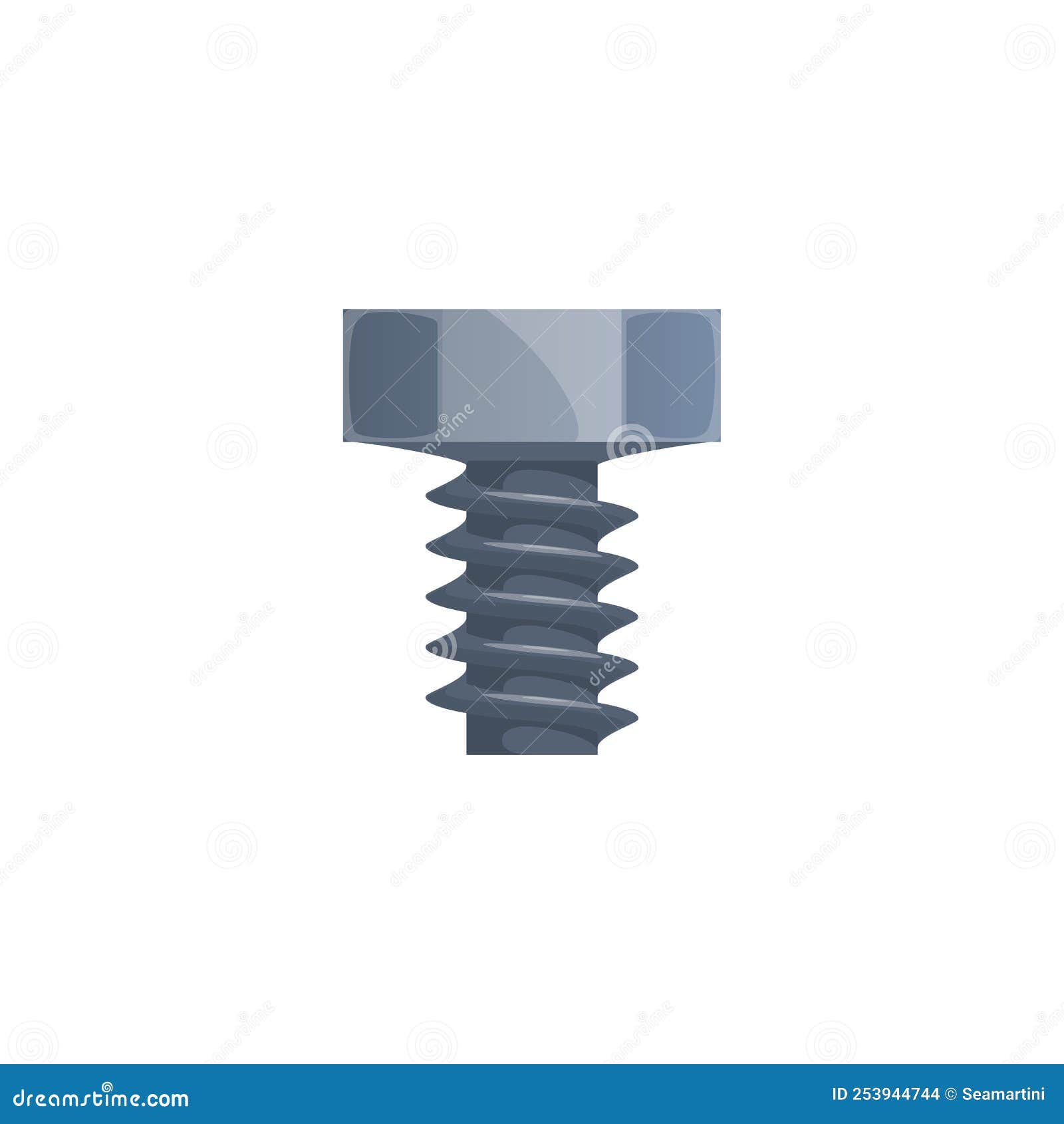 Bolt, Construction and Carpentry Fastener Hardware Stock Vector ...