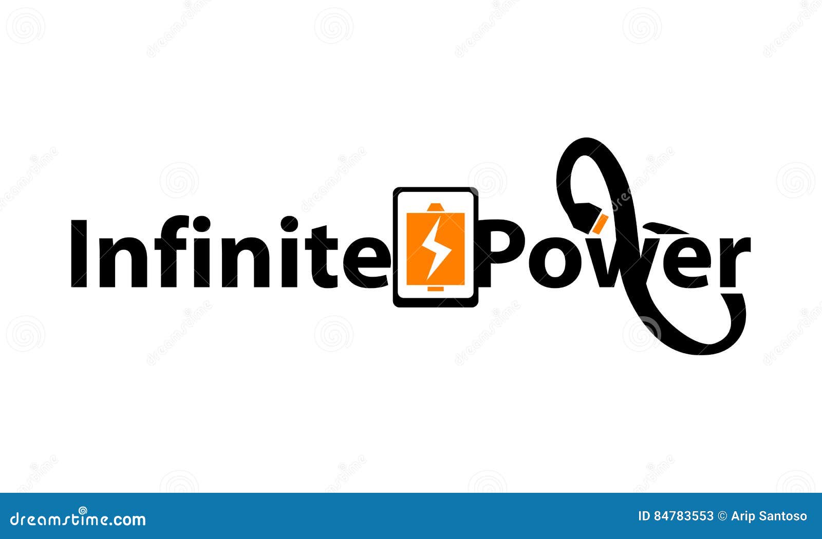 Bolt Electricity Center Infinity Stock Vector - Illustration of ...