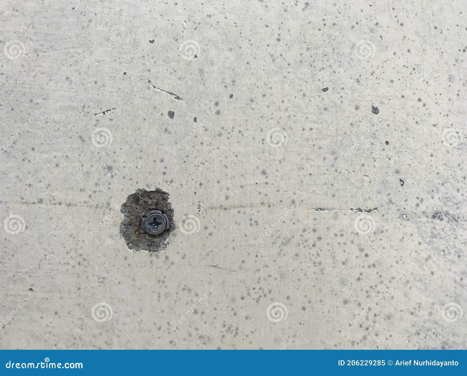 Bolt Embedded in an Office Wall Stock Image - Image of office, white ...