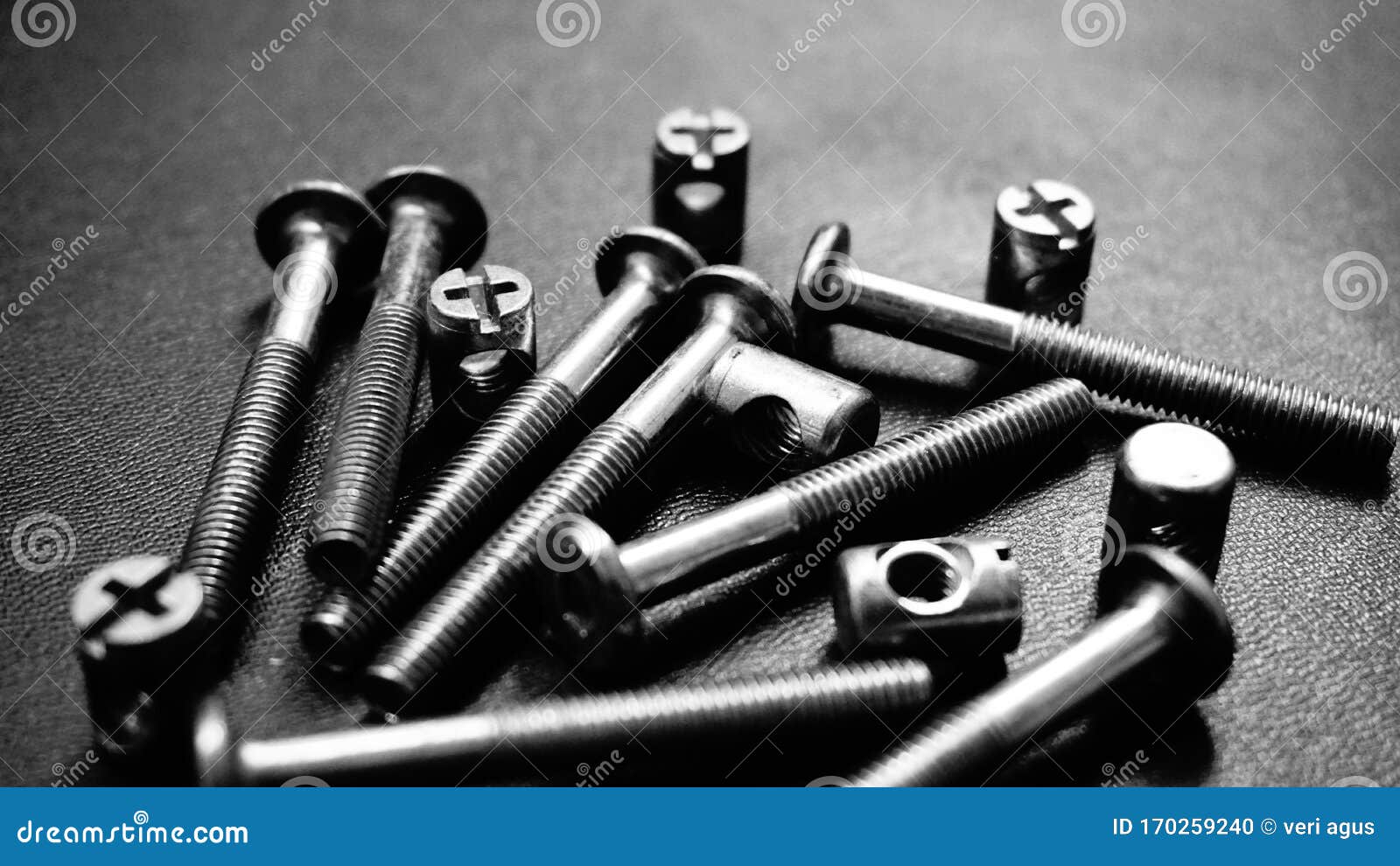 Bolt Engineering Material and Other Complementary Objects Stock Photo ...
