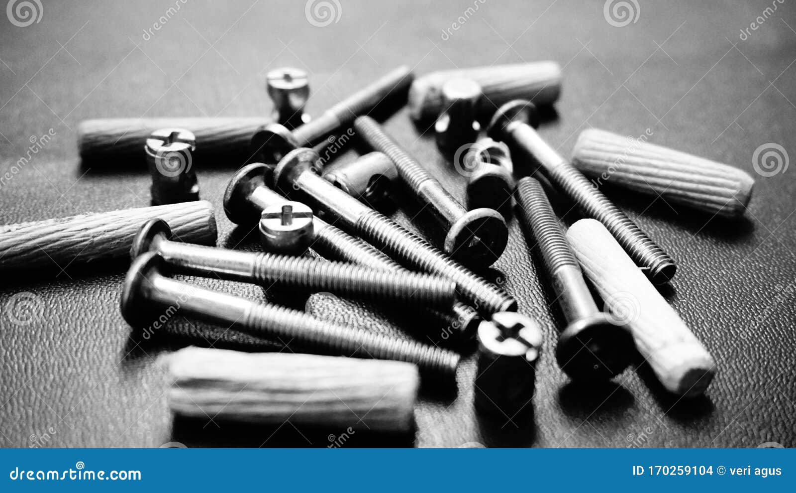 Bolt Engineering Material and Other Complementary Objects Stock Photo ...