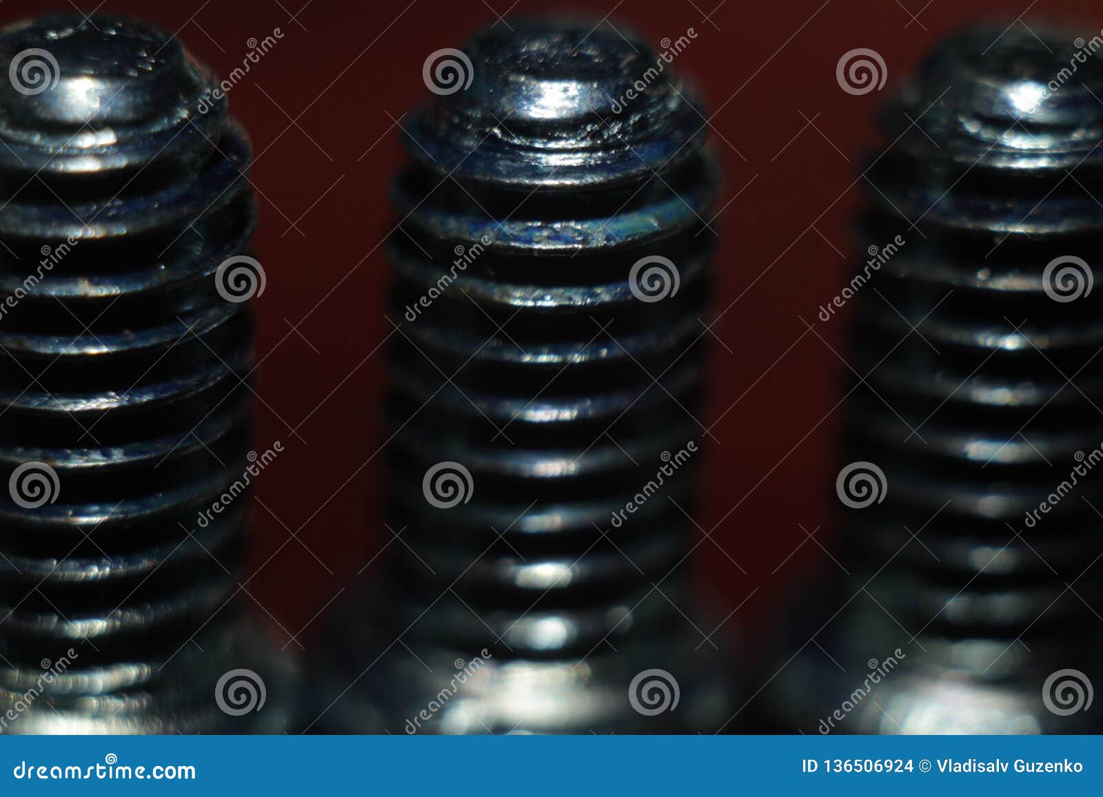 Steel Bolt in Maximum Macro Shooting Stock Photo - Image of fastener ...