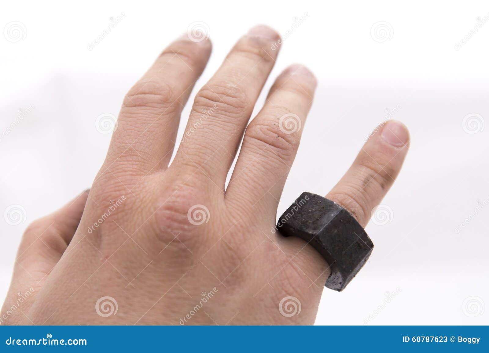 Bolt in the hand stock image. Image of technical, tool - 60787623