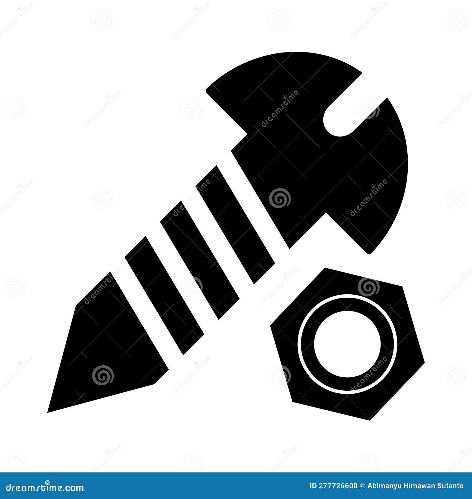 Bolt icon stock vector. Illustration of sign, element - 277726600