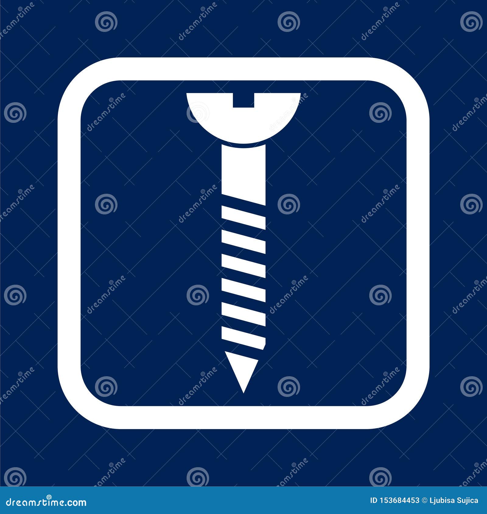 Bolt Icon Flat Design - Illustration Stock Vector - Illustration of ...