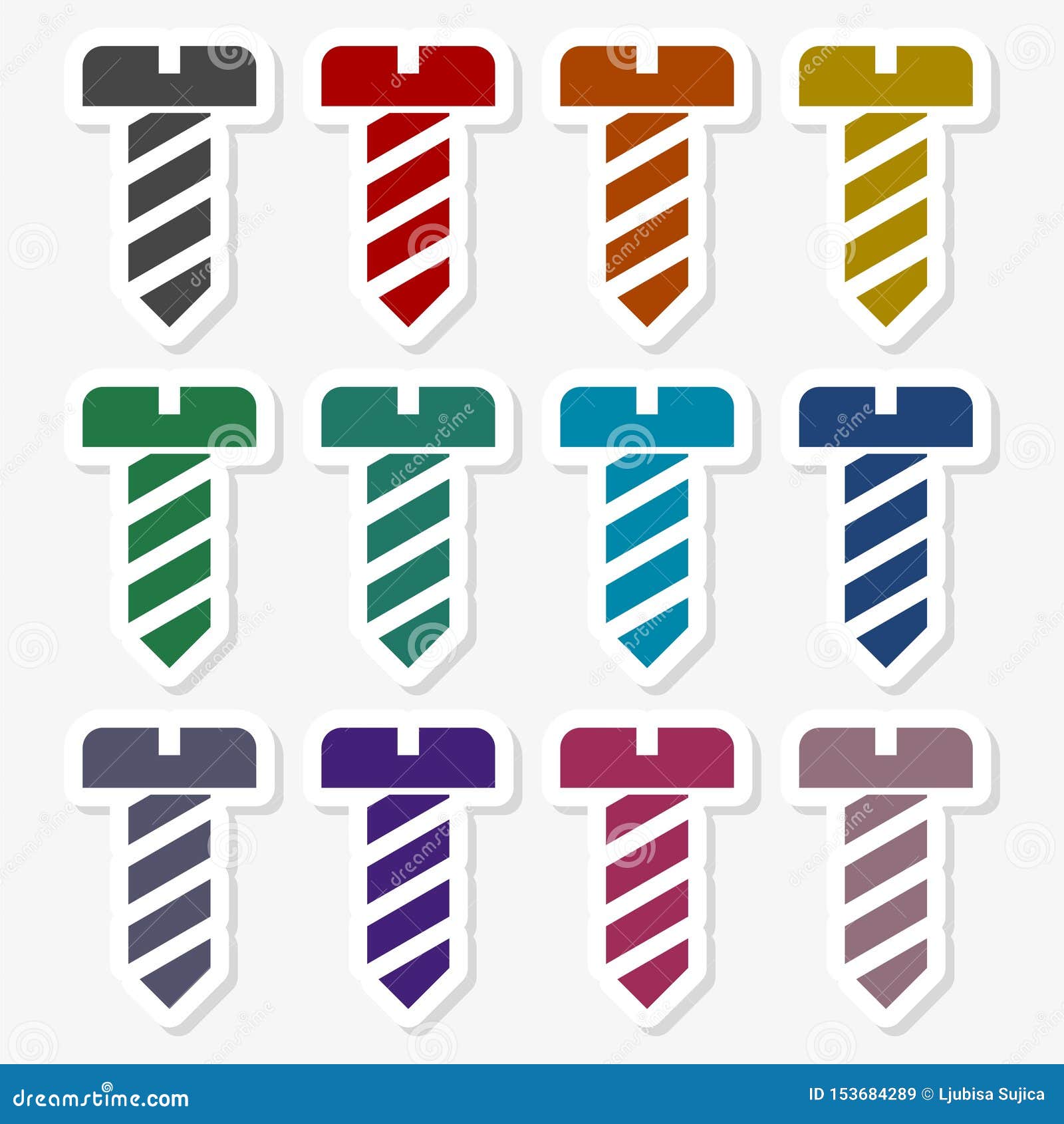 Bolt Icon Flat Design - Illustration Stock Vector - Illustration of ...