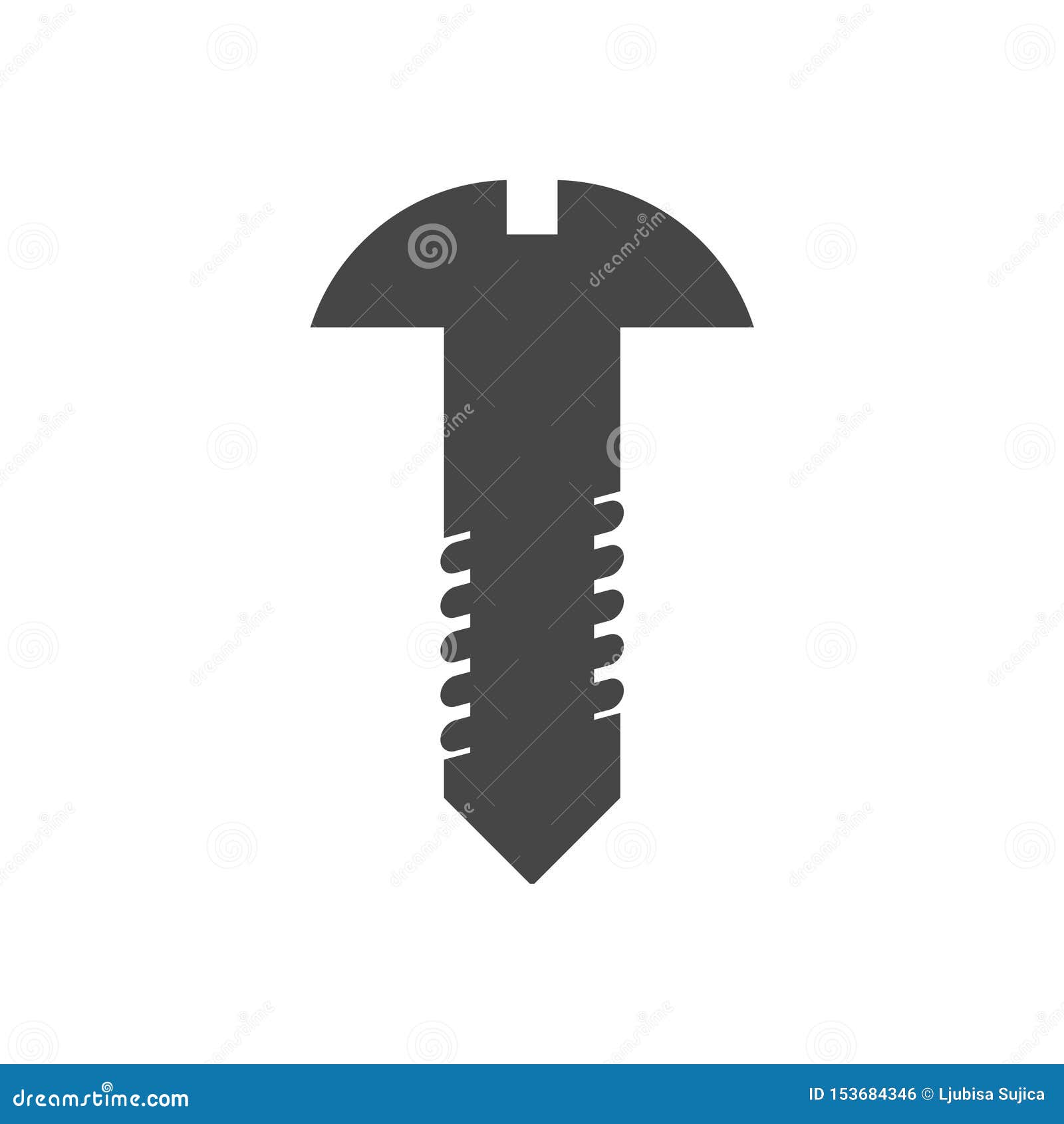 Bolt Icon Flat Design - Illustration Stock Vector - Illustration of ...