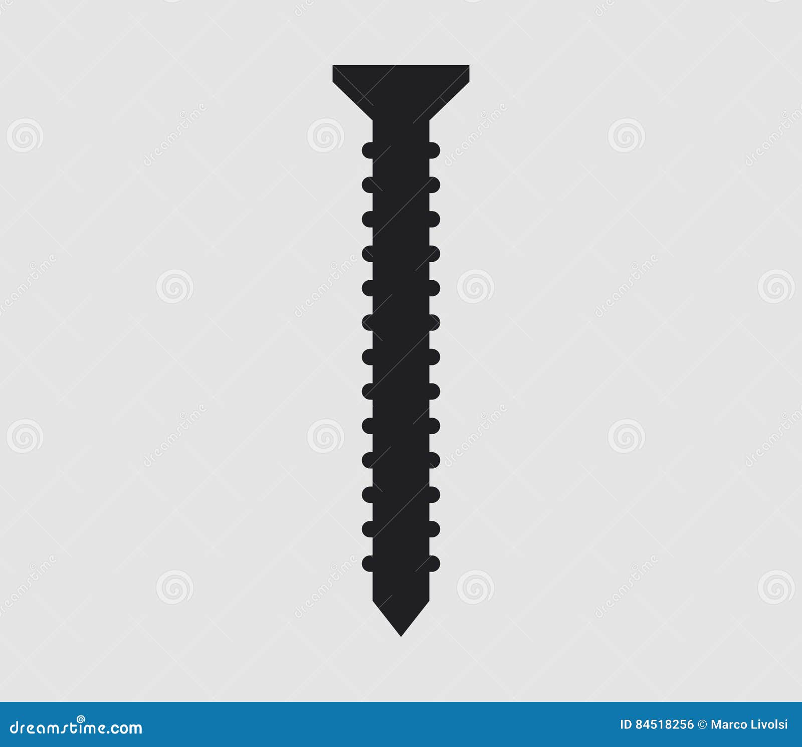 Bolt icon illustrated stock illustration. Illustration of steel - 84518256